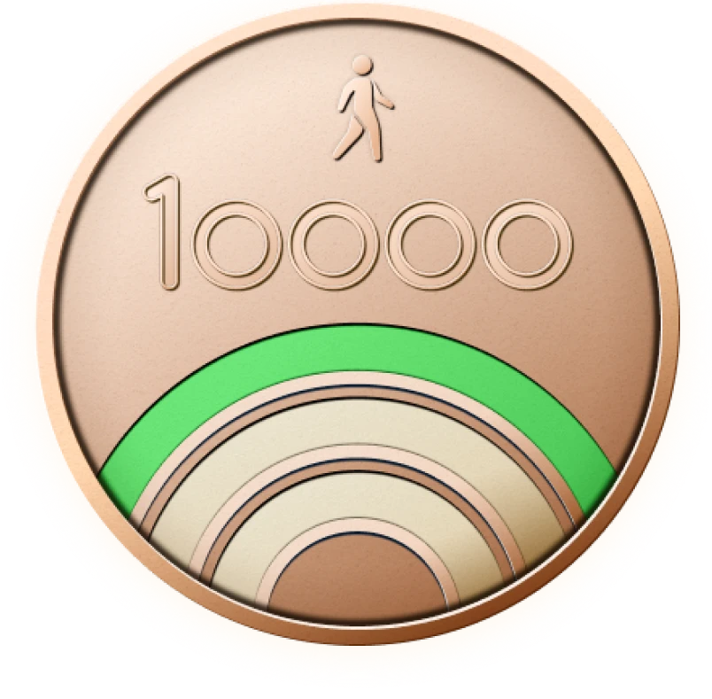 Congrats on Earning Your 10k Steps Medal! - Runmefit